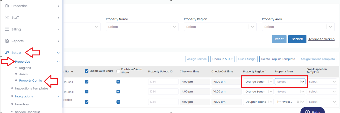 How to assign Property Managers and Properties to Regions/Areas ...