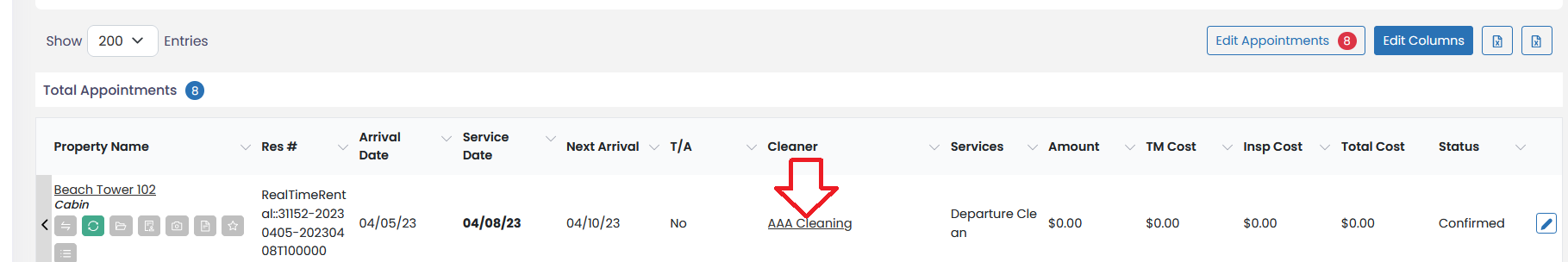 Change Cleaner for an Appointment (for Property Managers) – Resort Cleaning