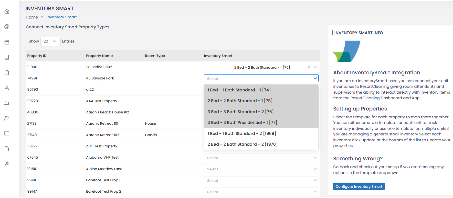 Enabling the Inventory Smart Integration in Your Property Manager ...