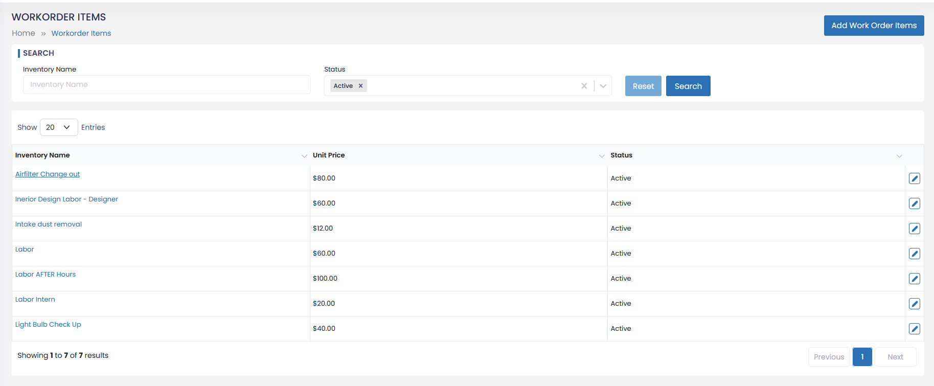How do I add a Work Order Item? (Cleaning Company) – Resort Cleaning