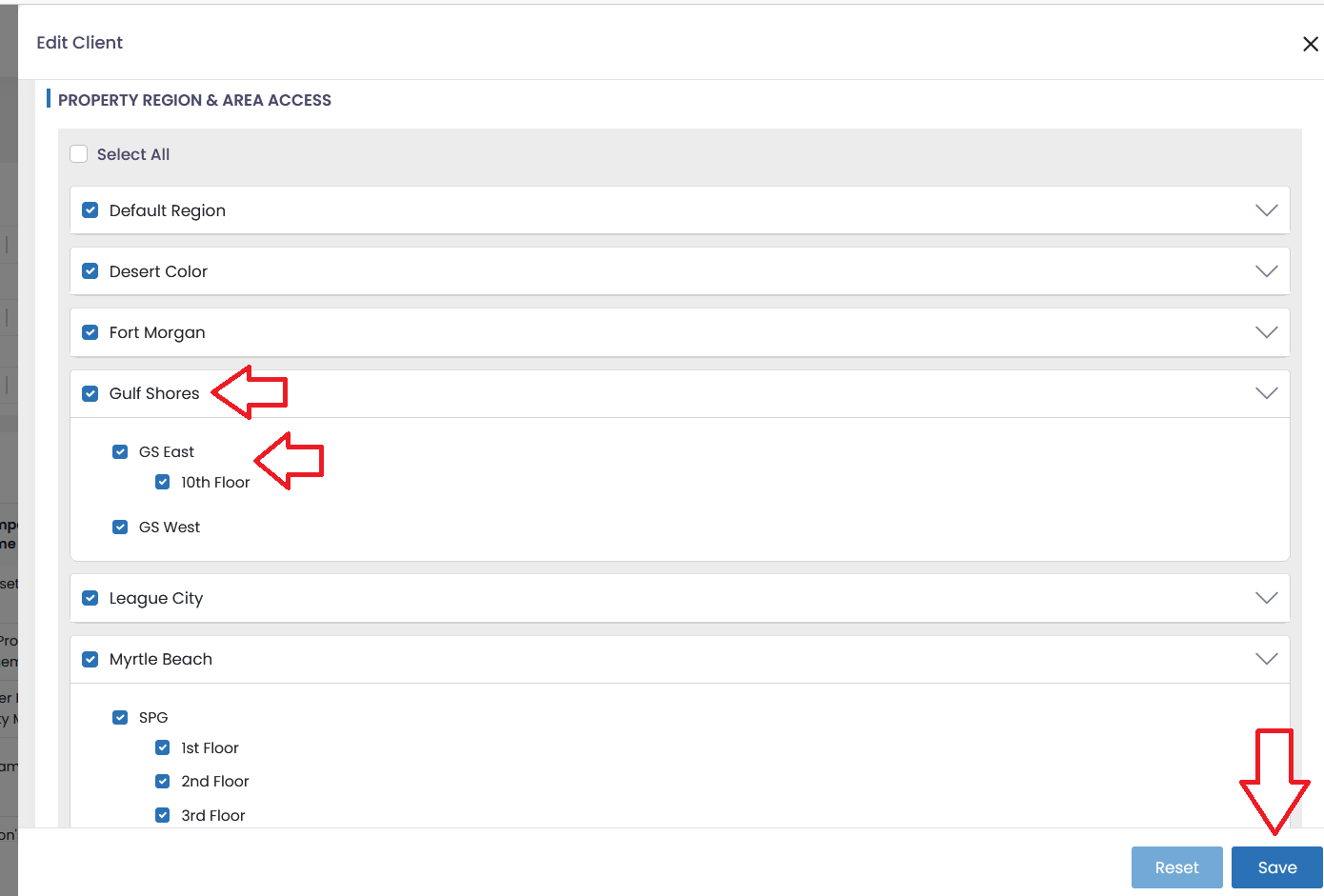 How to assign Property Managers and Properties to Regions/Areas? – Resort Cleaning