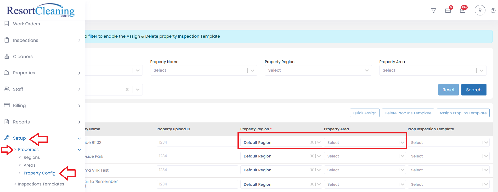 How to assign properties to Regions/Areas? (for Property Managers ...