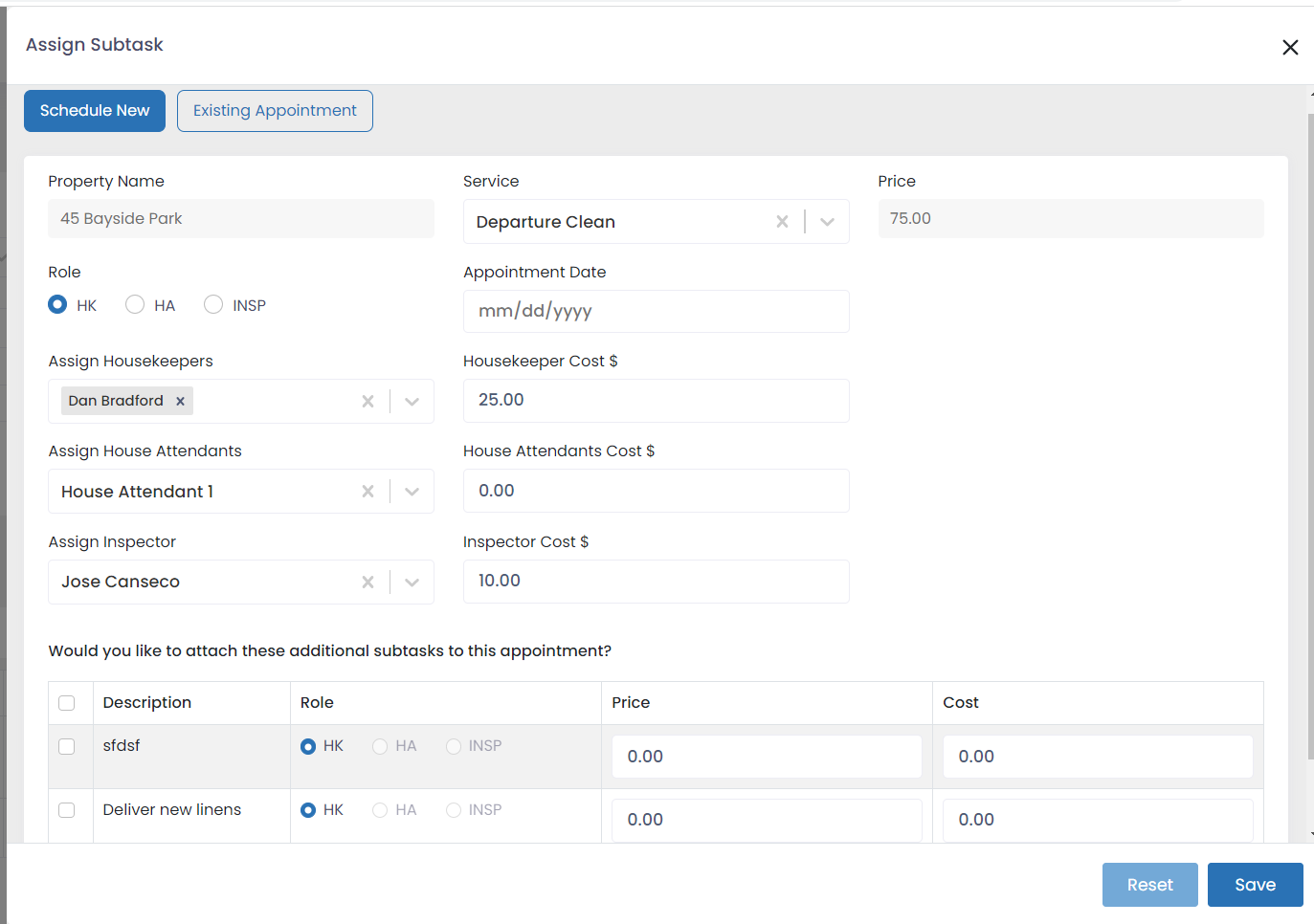 Configuring and Using Subtasks – Resort Cleaning