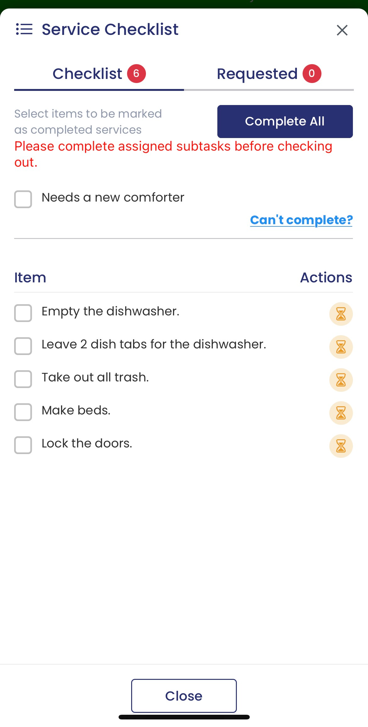 Configuring and Using Subtasks – Resort Cleaning