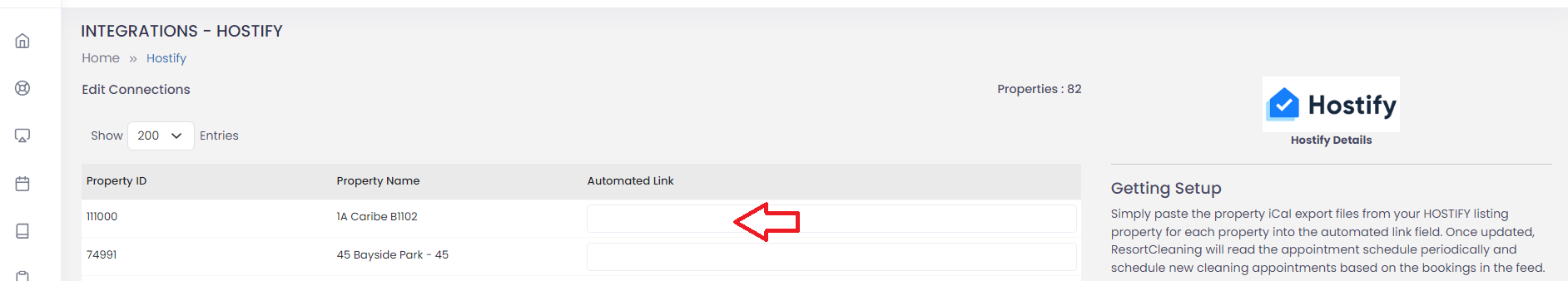 Connect Hostify iCal to ResortCleaning – Resort Cleaning