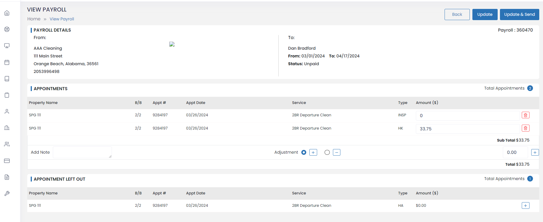 How do I Edit Payroll Report? – Resort Cleaning